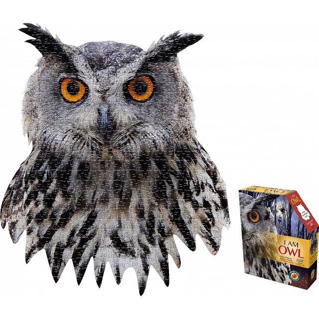I AM Owl - Shaped Jigsaw Puzzle | Shaped | Puzzle Master Inc