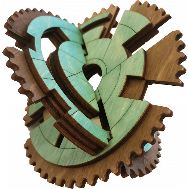 Gearly: 3D Gear Labyrinth Puzzle | European Wood Puzzles | Puzzle ...