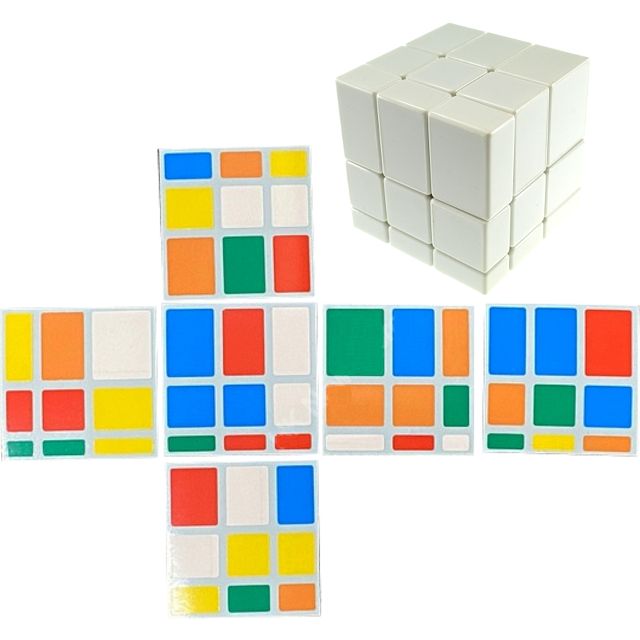 Horror Mirror 3x3x3 DIY Cube - White Body | Other Rotational Puzzles ...