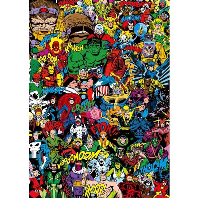 Marvel Retro Cast | 1000 Pieces | Puzzle Master Inc