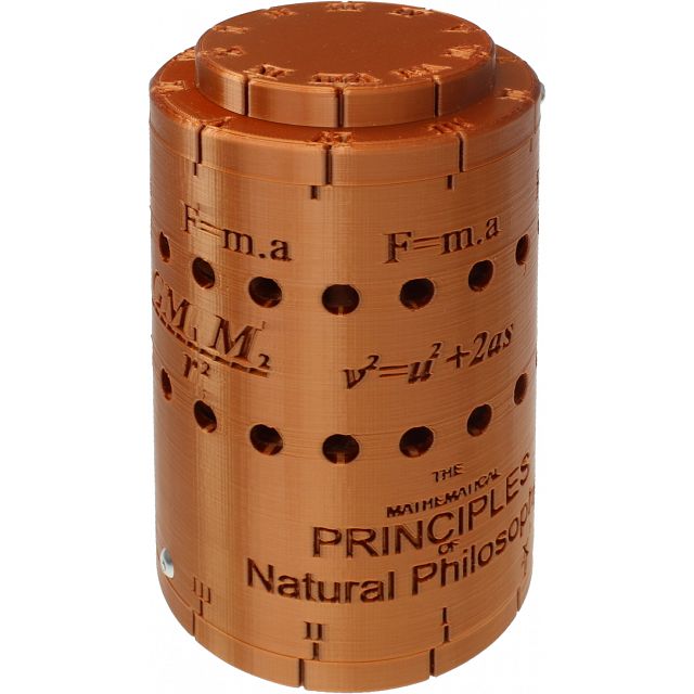 Newton Cryptex Cylinder Puzzle Box | Laurence Chen | Puzzle Master Inc