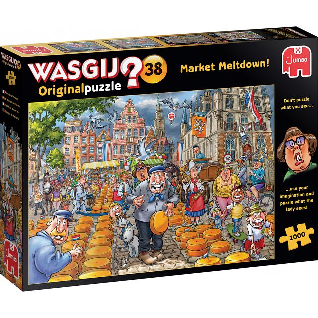 Wasgij Original #38: Market Meltdown | 1000 Pieces | Puzzle Master Inc