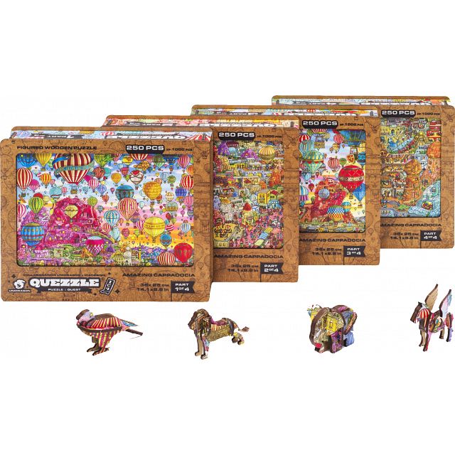 QUEZZLE Amazing Cappadocia - Wooden Jigsaw Puzzle | 1000 Pieces ...