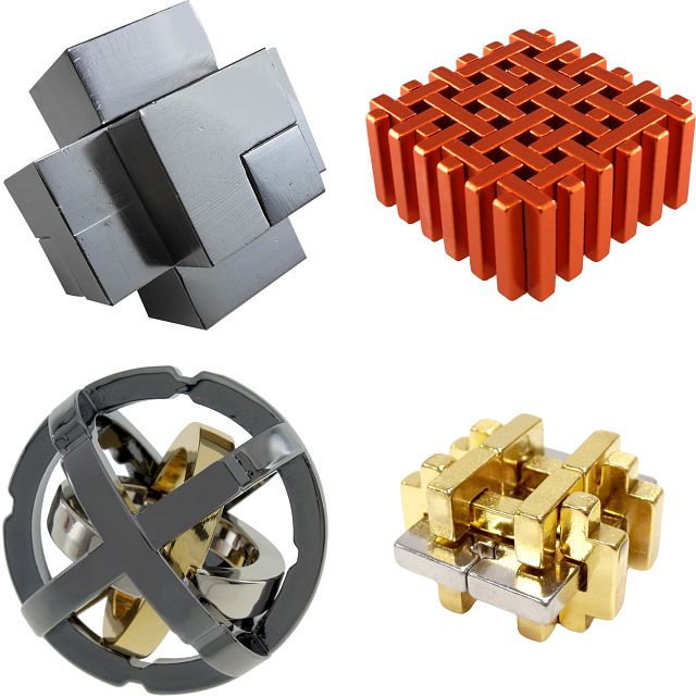 .Level 9 - a set of 3 Puzzle Master Metal Puzzles | Metal Puzzles ...