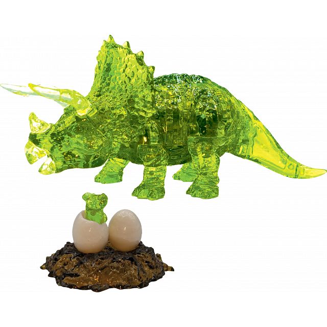 3D Crystal Puzzle Deluxe - Triceratops & Baby | 3D Crystal Puzzles ...