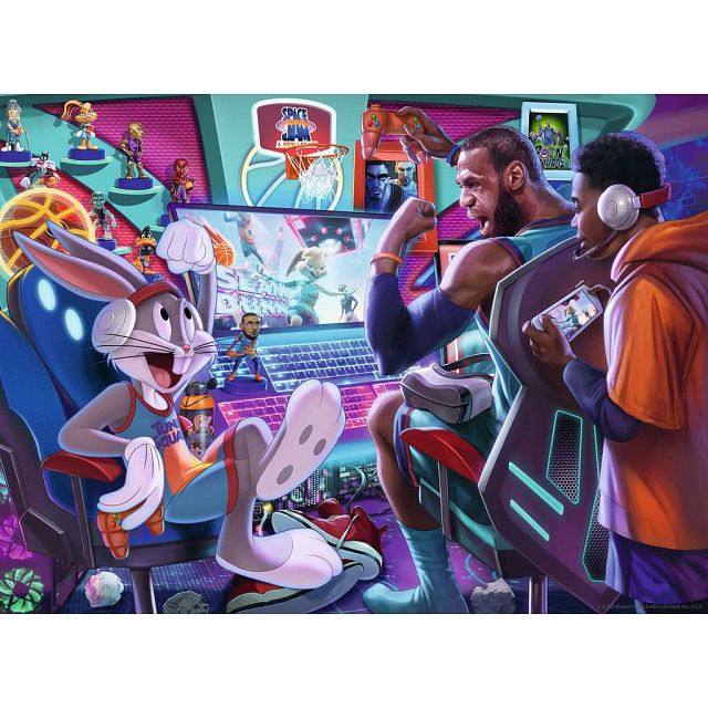 Space Jam - Space Jam Gamestation | Large Piece Jigsaws | Puzzle Master Inc