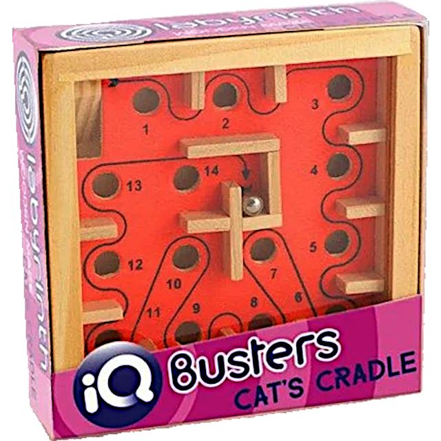 IQ Busters: Wooden Labyrinth - Cat's Cradle | Maze Puzzles | Puzzle ...
