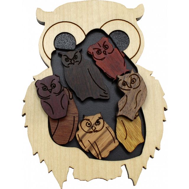 Eulen | European Wood Puzzles | Puzzle Master Inc