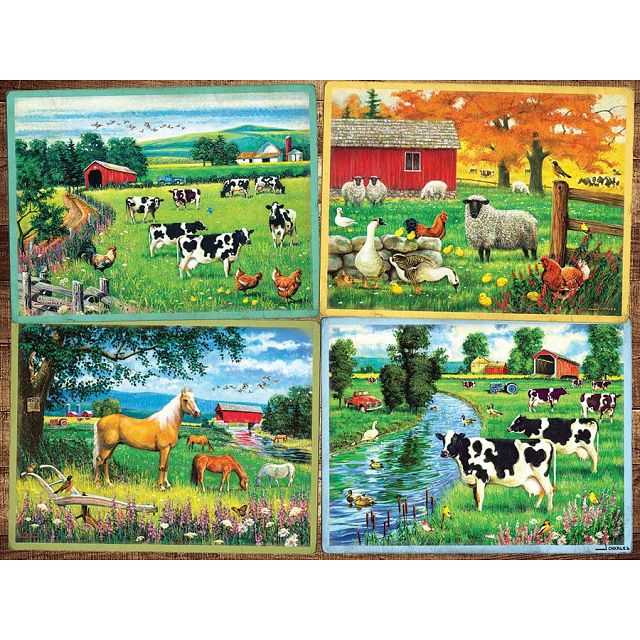 Country Friends - Large Piece | 101-499 Pieces | Puzzle Master Inc
