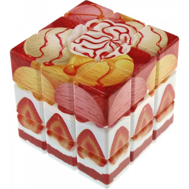 Yummy Strawberry Sundae Ice-cream 3x3x3 Cube(Dessert Collection) | 3x3 ...