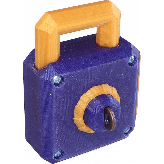 Dial It In Lock - Purple and Gold | Puzzle Locks | Puzzle Master Inc