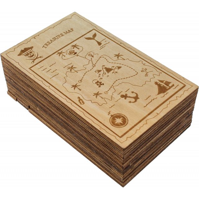 Treasure Map - Secret Box | Puzzle Boxes / Trick Boxes | Puzzle Master Inc