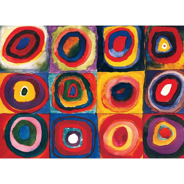 Wassily Kandinsky - Colour Study of Squares | 1000 Pieces | Puzzle ...