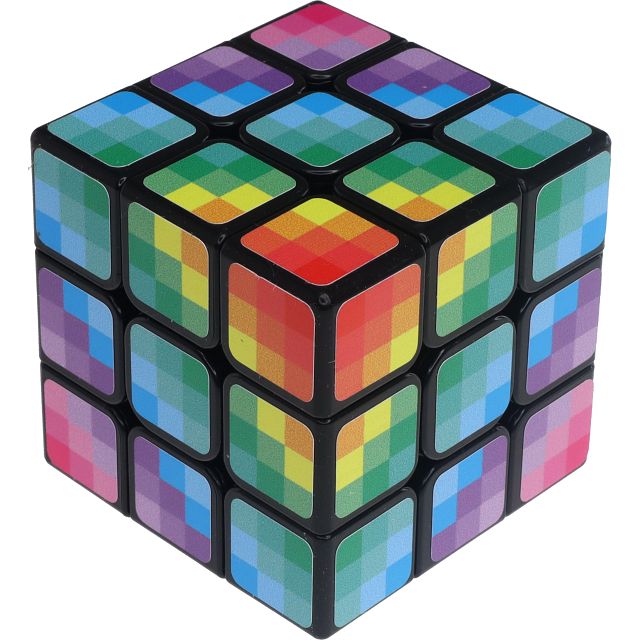 3x3x3 Mosaic Cube - Black Body | 3x3 | Puzzle Master Inc