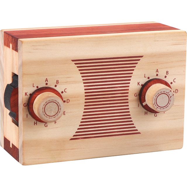 Radio - Secret Opening Box | Wooden Puzzle Boxes | Puzzle Master Inc