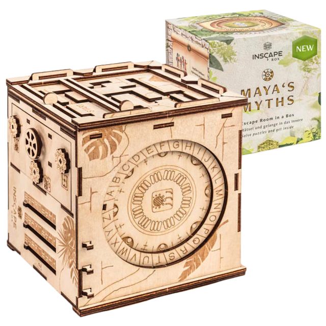 Maya's Myths - Escape Room in a Box | Wooden Puzzle Boxes | Puzzle ...