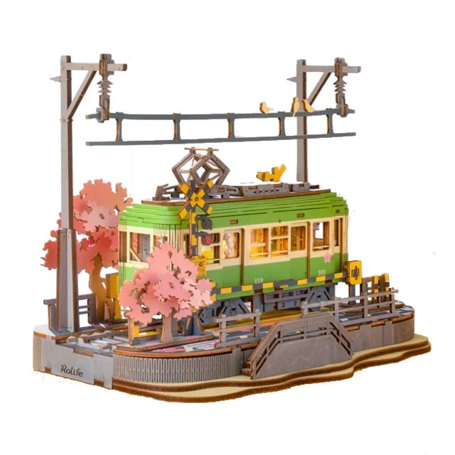 Rolife 3D Puzzle Creation Set - Sakura Journey | Wooden Models & Kits | Puzzle Master Inc