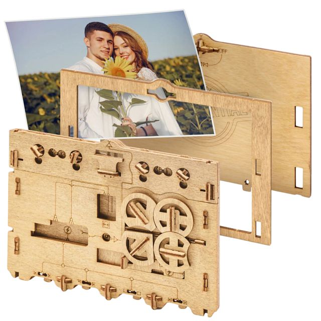 ClueFrame: Puzzle Photo Frame | Wood Puzzles | Puzzle Master Inc