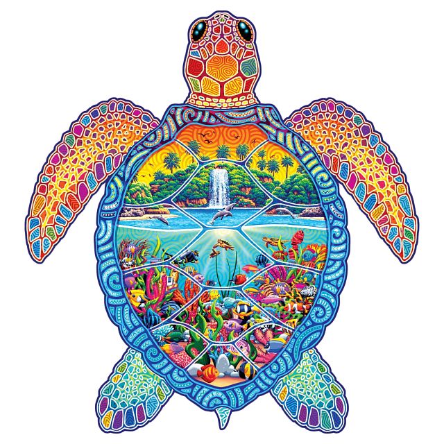 Wooden Jigsaw Puzzle: Fun Size - Sea Turtle | Wooden Jigsaws | Puzzle ...