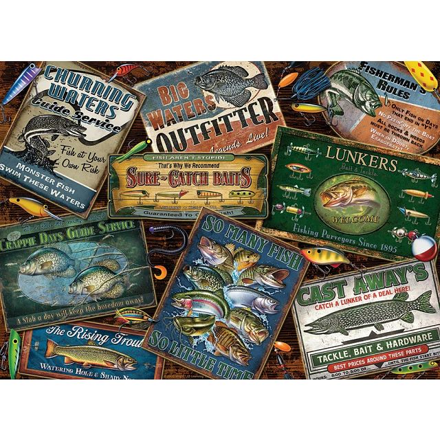 Fish Signs | 1000 Pieces | Puzzle Master Inc