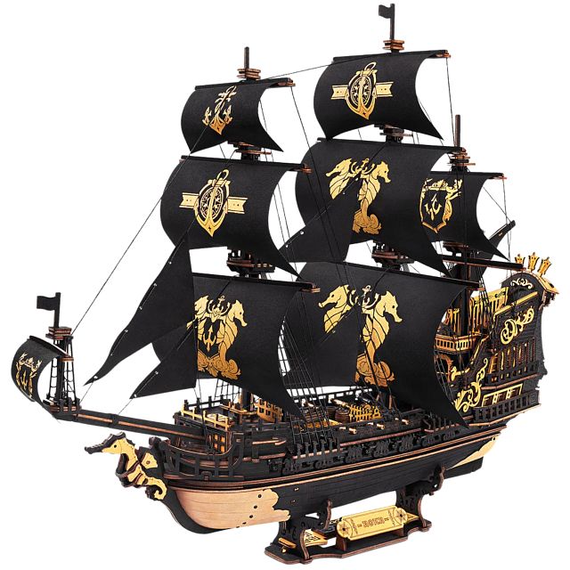 ROKR DIY Wooden Scale Model - The Seahorse Barque | Wooden Models ...