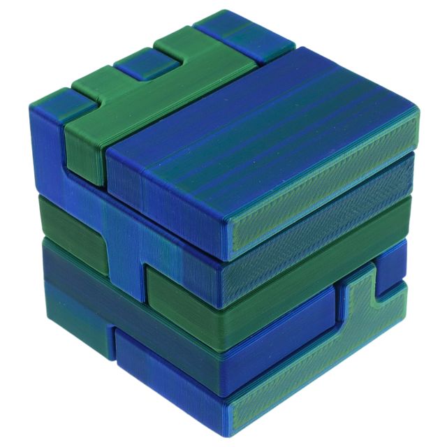 Quantum Flux 4 - Interlocking Cube | 3D Printed Puzzles | Puzzle Master Inc