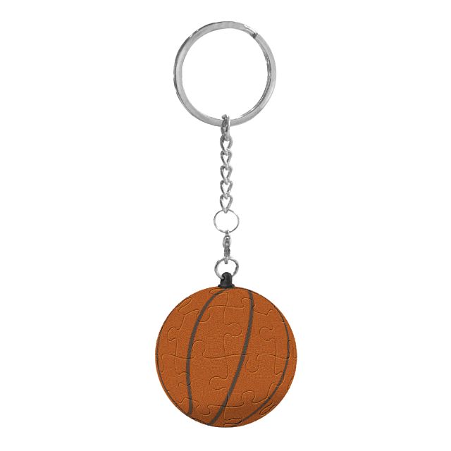 Puzzle Sphere Keychain - Basketball | 1-100 Pieces | Puzzle Master Inc