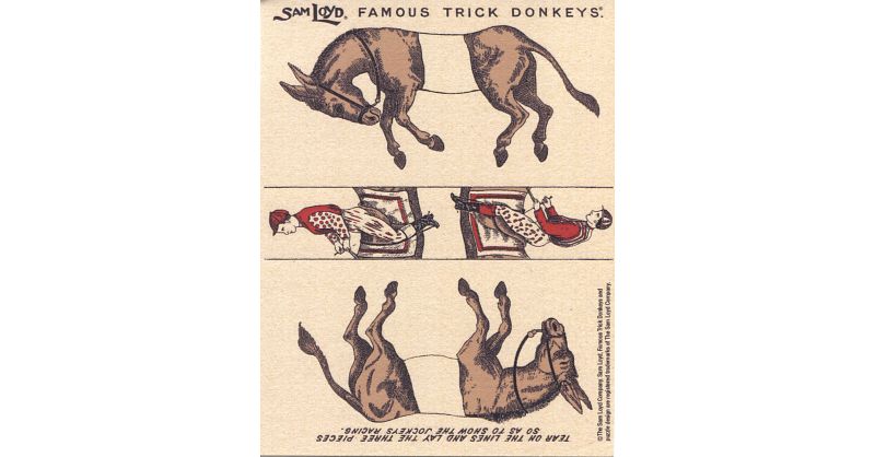 Puzzle Solution for Famous Trick Donkeys - Small - Puzzle Master Inc.
