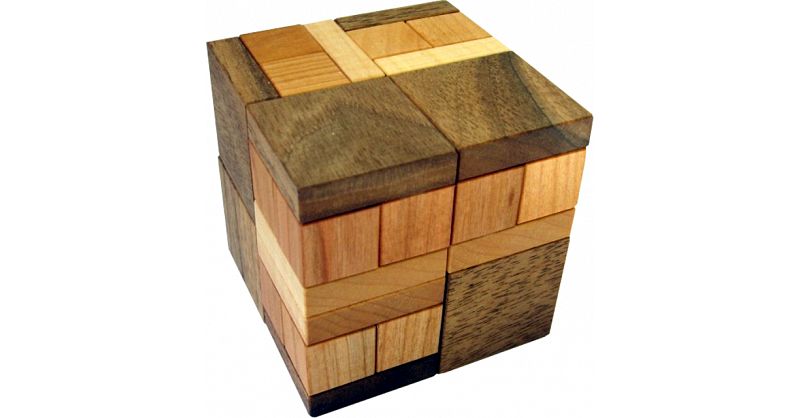 Prism Halfcubes | European Wood Puzzles | Puzzle Master Inc