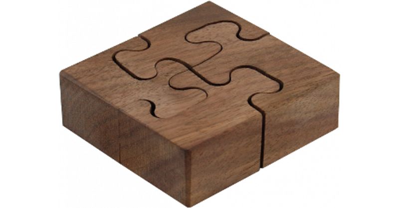 Puzzle Solution for Wooden Spiral - Wedge Key Puzzles - Puzzle Master Inc.