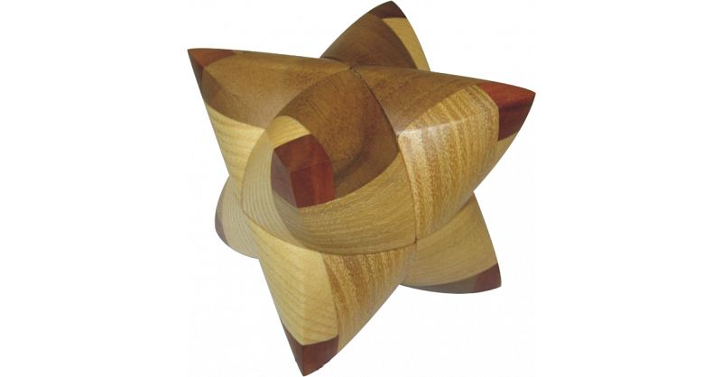 Dual Tetrahedron 4 | European Wood Puzzles | Puzzle Master Inc