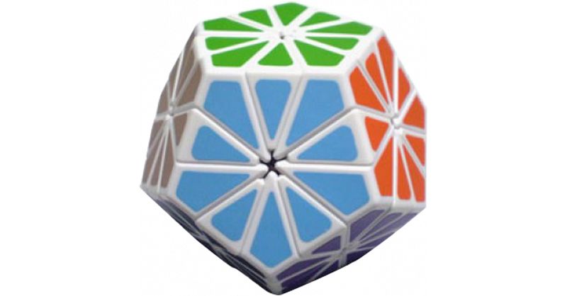 New Improved 12 color Pyraminx Crystal - White body | Aleh Hladzilin ...