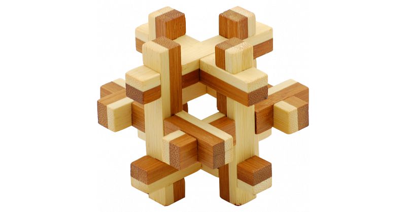 Puzzle Solution for Bamboo Wood Puzzle 1 - Puzzle Master Inc.