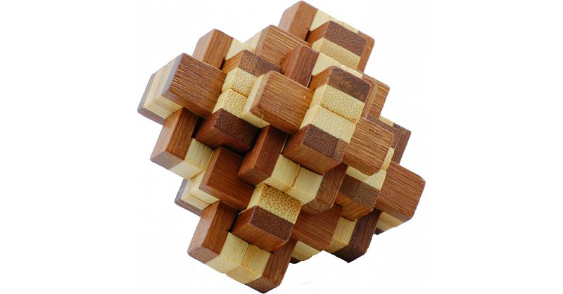 Puzzle Solution for Bamboo Wood Puzzle - Pineapple - Puzzle Master Inc.