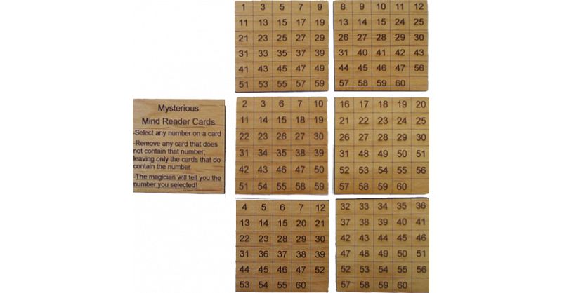 Mysterious Mind Reader Cards 1-60 | Dave Janelle | Puzzle Master Inc