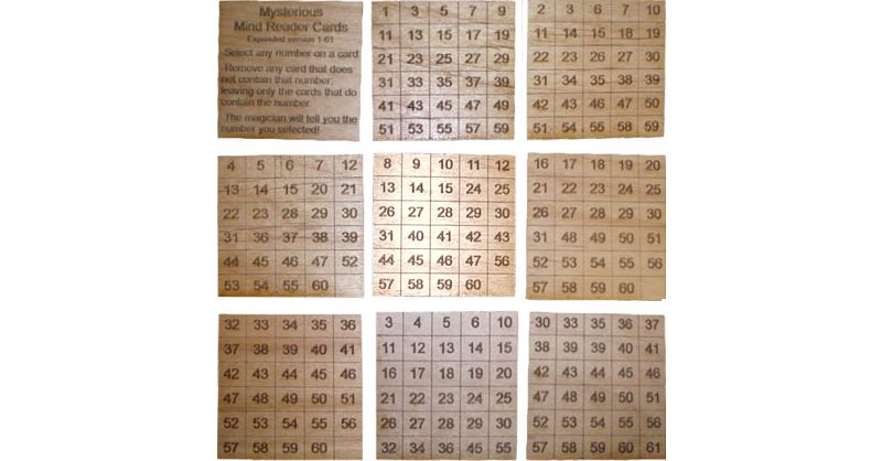 Mysterious Mind Reader Cards expanded set 61 cards | Dave Janelle ...