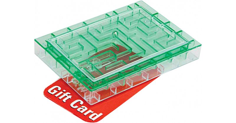 Puzzle Solution for Gift Card Maze - Green - Puzzle Master Inc.