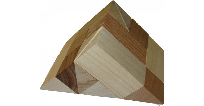 Triangle 9 x 3 (no tray) | European Wood Puzzles | Puzzle Master Inc