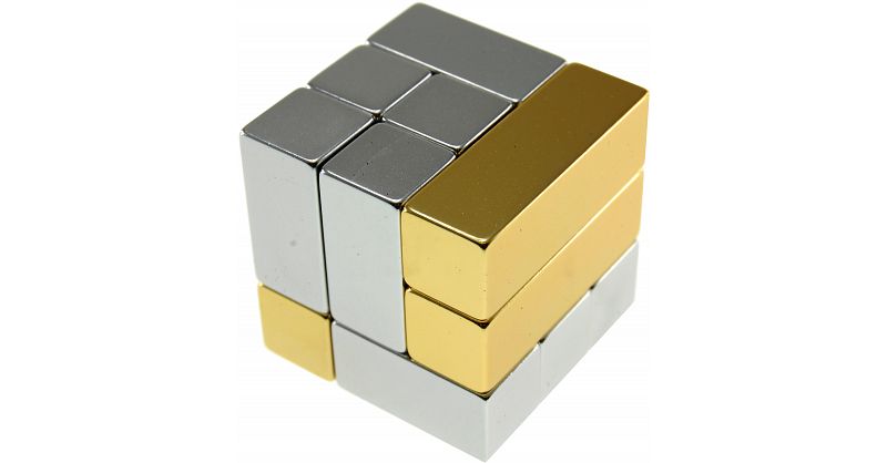 Metal Art: i-Cube - Gold | More Metal Puzzles | Puzzle Master Inc