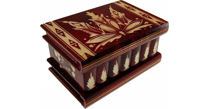 Romanian Puzzle Box - Large Red | Puzzle Boxes / Trick Boxes | Puzzle ...
