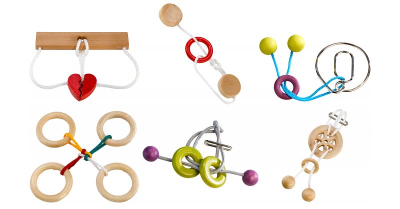 Puzzle Solution for Eureka String Puzzles - Set of 6 - Puzzle Master Inc.