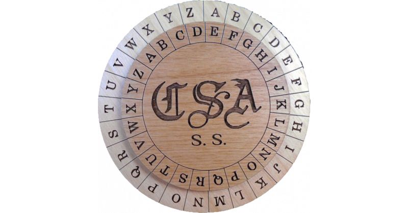 Confederate Army Cipher Disk | Wood Puzzles | Puzzle Master Inc