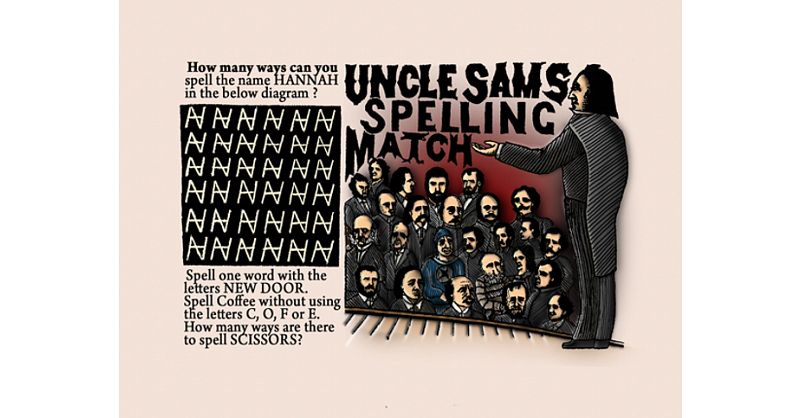 Uncle Sam's Spelling Match | Paper Puzzles | Puzzle Master Inc