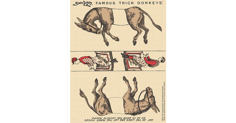 Puzzle Solution for Famous Trick Donkeys - Color - English - Puzzle ...