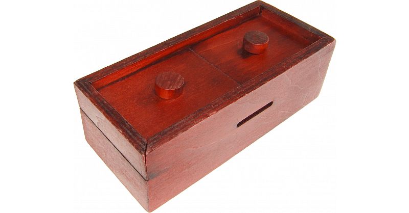 Secret Opening Box - Double Button Bank | Wooden Puzzle Boxes | Puzzle ...