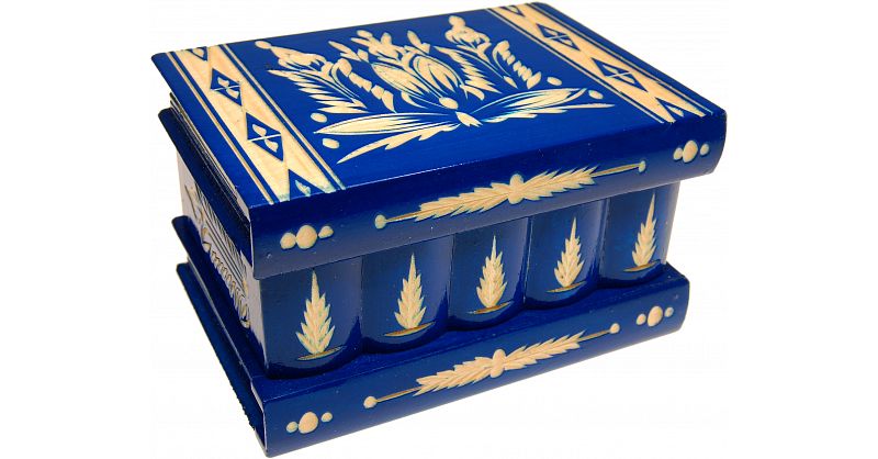 Romanian Puzzle Box - Large Blue | Istvan Bondi | Puzzle Master Inc