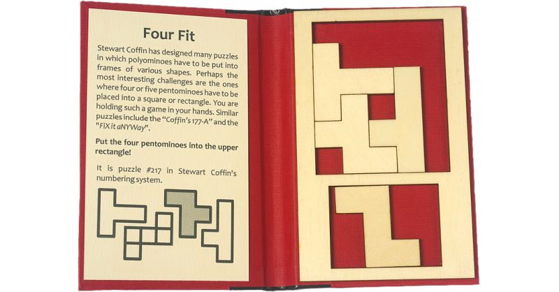 Puzzle Booklet - Four Fit | Packing Puzzles | Puzzle Master Inc