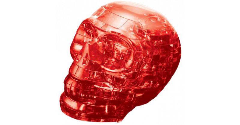 3D Crystal Puzzle - Skull (Red) | 3D Crystal Puzzles | Puzzle Master Inc