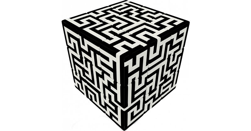 V-CUBE 3 Flat (3x3x3): Maze | V-Cube | Puzzle Master Inc