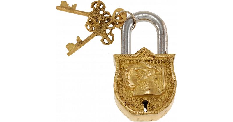 Brass Puzzle Trick Padlock - Sir Thomas Blamey | Metal Puzzle Locks ...